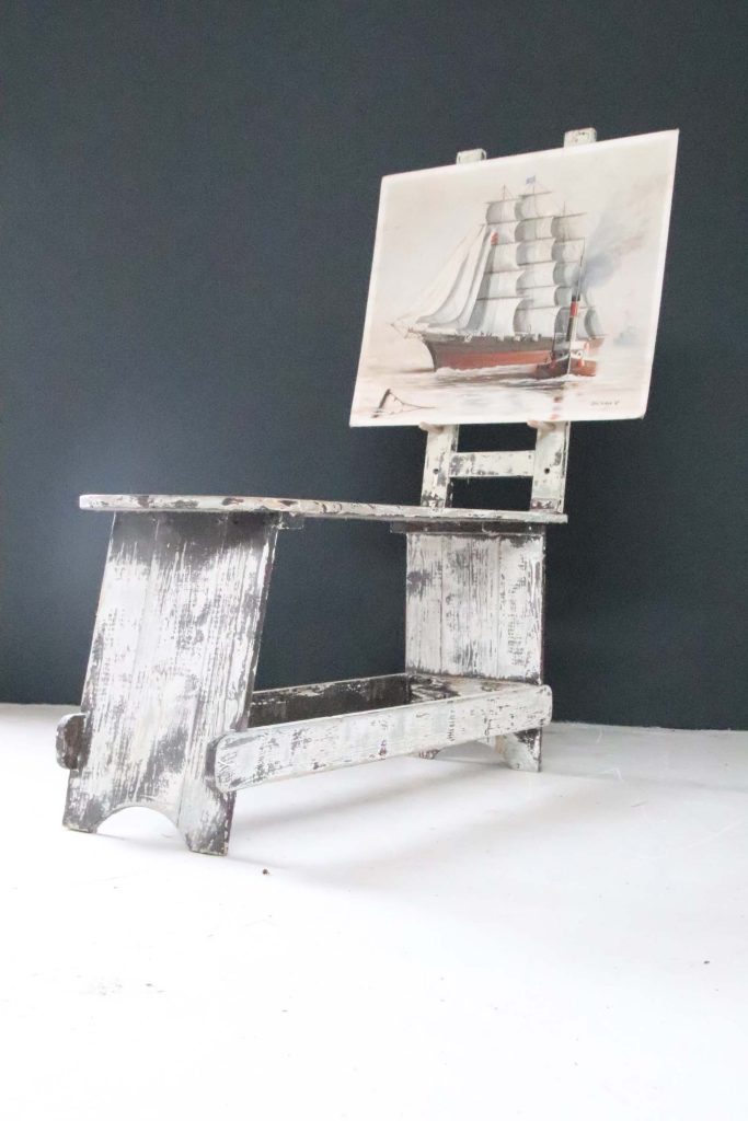 Early 20Th Century Donkey Bench Easel. – Blighty Antiques